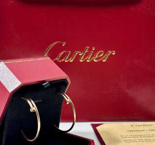 Серьги Cartier гвоздь золото