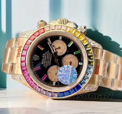 Наручные мужские Rolex Daytona "Rainbow" золотые