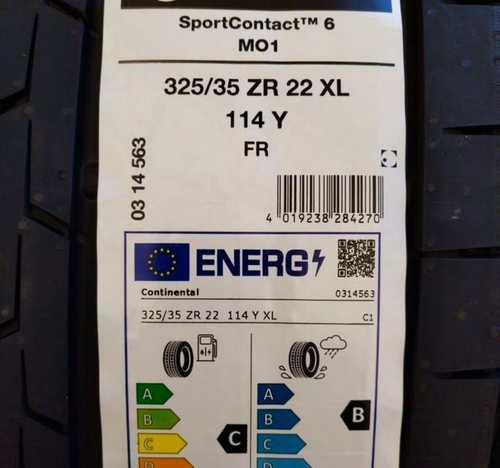 Continental ContiSportContact 6 SUV 285/40 R22 и 325/35 R22 114Y