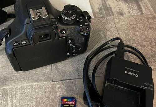 Canon 600D kit + карта памяти + штатив