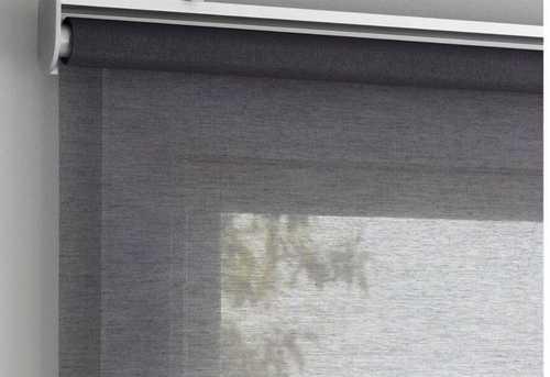 Рулонная штора икеа скогсклёвер, 140х195 см, серый