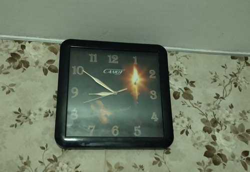 Часы настенные СССР салют с рисунком + духи 100мл