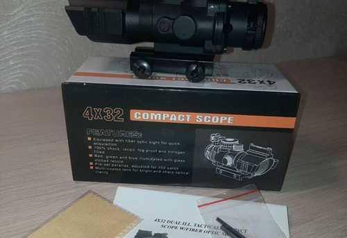 Оптический прицел 4Х32 compact scope