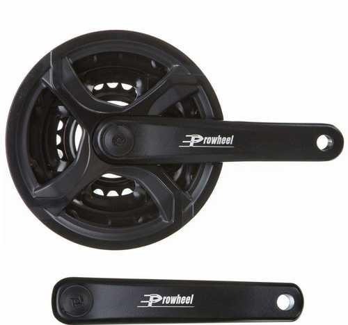 Шатуны prowheel TA-CQ02 crank 175MM; chainrings 24/34/42T w/plastic black chainguard