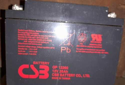 Аккумуляторная батарея CSB GP 12260 12V 26Ah