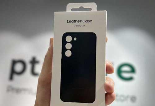 Чехол накладка Leather Case для Samsung S23 Orig