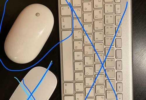 Клавиатура и мышь Apple mouse