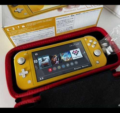 Nintendo switch lite 256gb чипованный