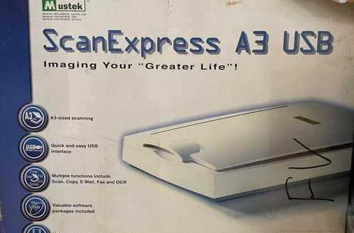 Сканер Mustek ScanExpress A3 USB новый