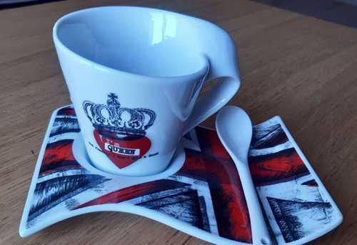 Чашка с блюдцем в британском стиле подарочные