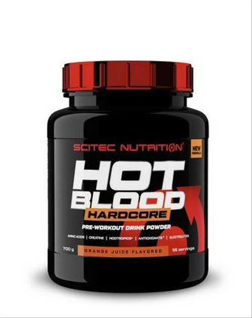 Предтрен, Scitec, Hot Blood 700 гр