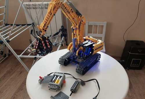 Lego technic экскаватор и самолет