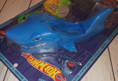 Хот вилс игровой набор акула с машинкой