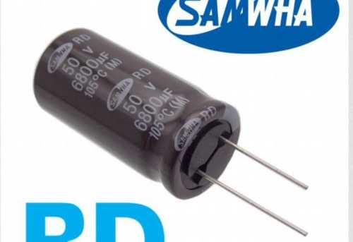 Электролитические конденсаторы Samwha 6800 на 50 В