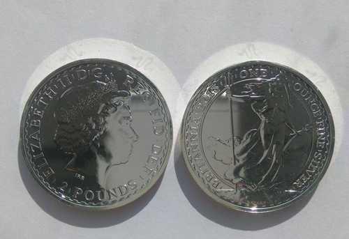 Британика Серебряная монета 1 унция - 31.1 грамм