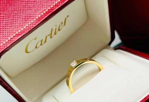 Кольцо Cartier синтетический бриллиант
