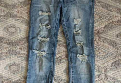 Рваные джинсы Mock-up jeans винтаж низкая посадка