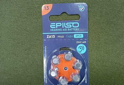 Батарейки для слуховых аппаратов ZA13/PR48 6 штук