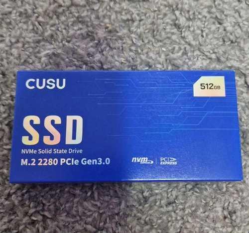 Новый SSD M2 Nvme Cusu 512Gb