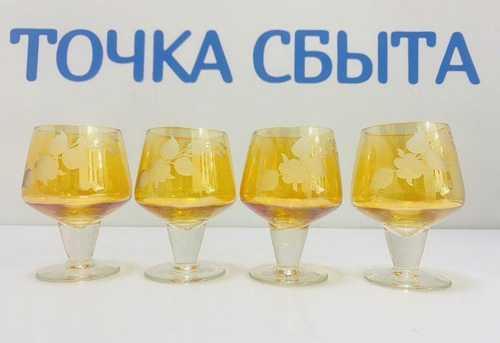 Набор бокалов цветное стекло Дятьковский