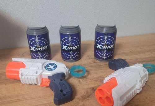 Nerf Xshot с банками