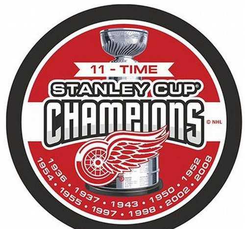 Шайба нхл Champions 11-Time Stanley Cup Detroit 1