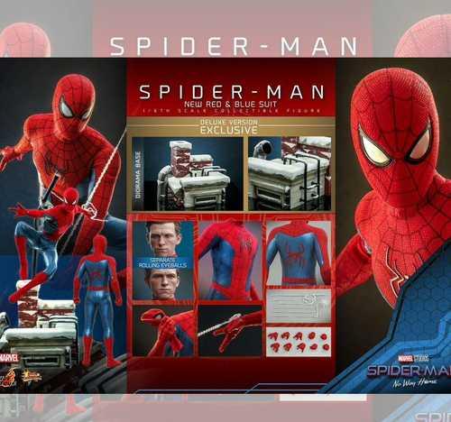 Hot Toys MMS680 Spider Man New Red & Blue Suit