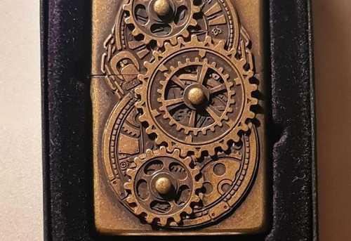 Zippo. Steampunk. Подвижный механизм. Лимит. NEW