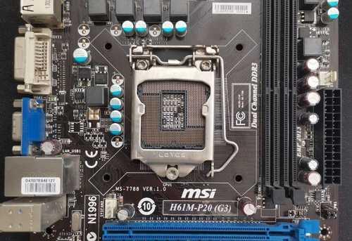 Материнская плата MSI H61M-P20(G3)