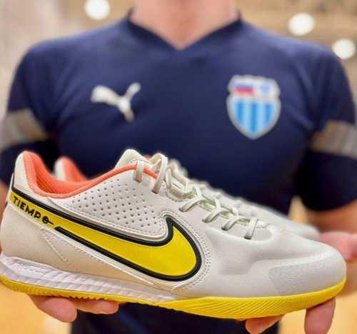 Футзалки Nike Tiempo Legend 9 YellowRed Sole