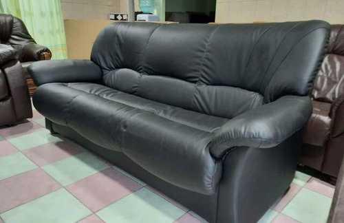 Финский кожаный раскладной диван