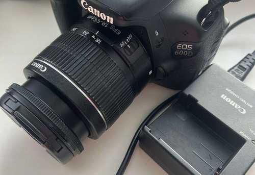Фотоаппарат canon 600d с объективом 18-55mm 4т