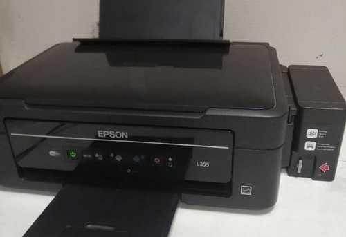 Цветной мфу Epson L355 с Wi Fi