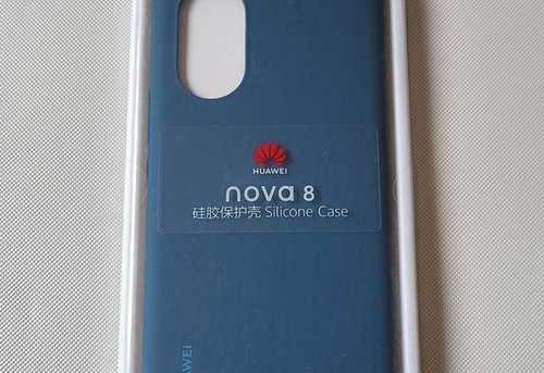 Чехол Silicone Case на Huawei Nova 8 оригинал