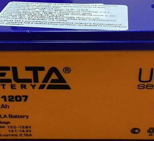 Продаю аккумулятор для UPS delta DTM 1207