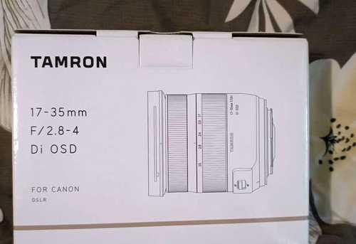 Tamron 17-35mm f/2.8-4 di osd canon