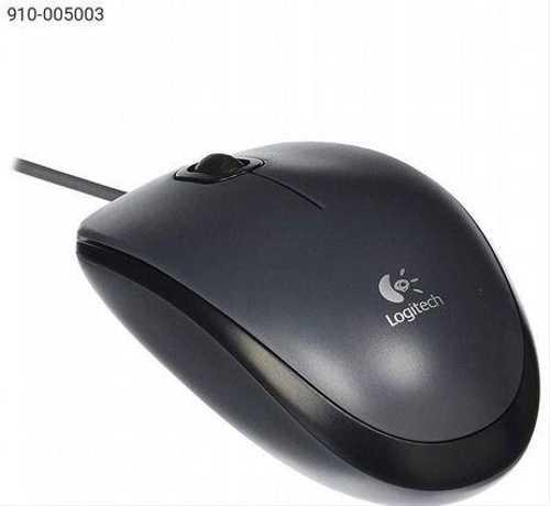 Мышь Logitech M100 Проводная Серый, 910-005003