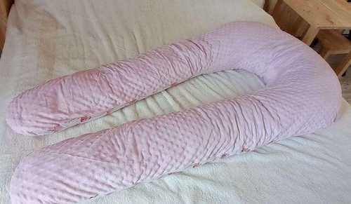 Наволочка на подушку для беременных U. Б/у плюш