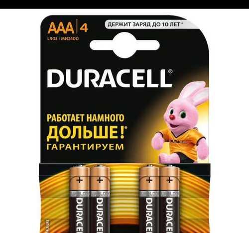 Батарейки Duracell, мизинчиковые ааа