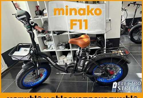 Электровелосипед Minako F11 синие диски