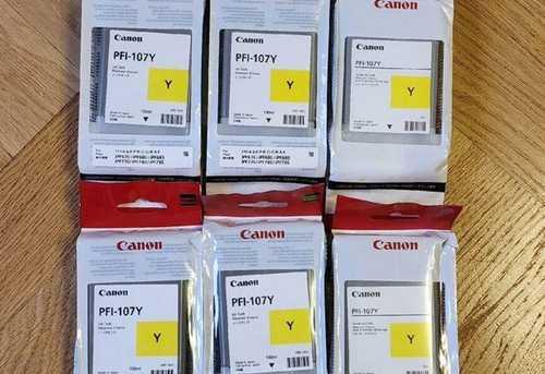 Оригинальный картридж Canon PFI-107Y yellow