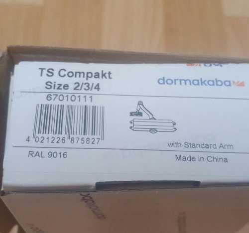 Доводчик Dorma TS Compact, TS77 size3, TS Profil