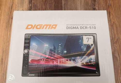 Новая 2 DIN автомагнитола Digma DCR-510
