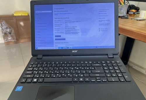 15.6" Acer Extensa 15 EX2530, 120 ГБ, Pentium 3558U, RAM 4 ГБ, Intel HD Graphics