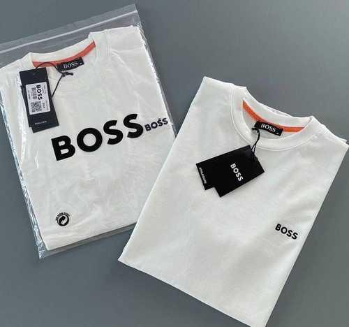 Футболка мужская hugo boss белая