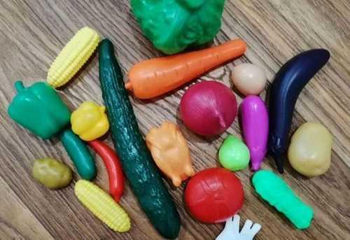 Муляжи овощей игрушки развивающие для детей
