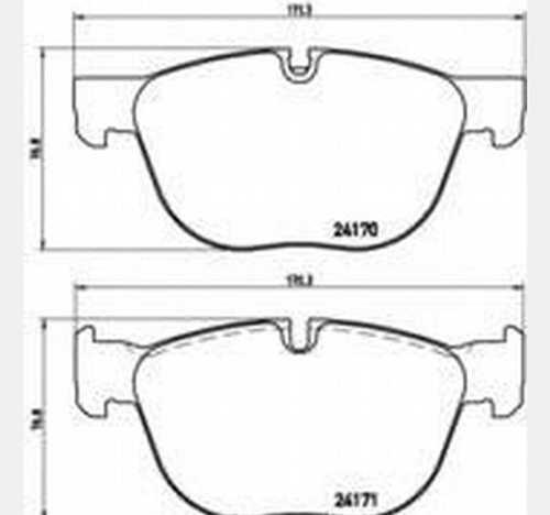 Тормозная колодка дисковая P06049 Brembo