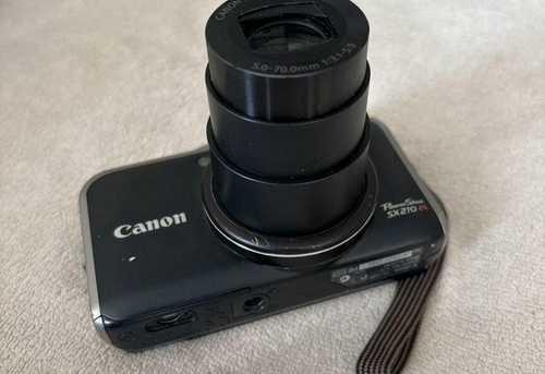 Компактный фотоаппарат canon sx 210 is
