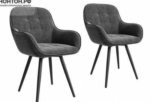 Комплект стульев Сильвер серый / черный