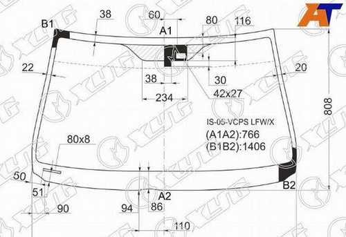 Стекло лобовое lexus IS350